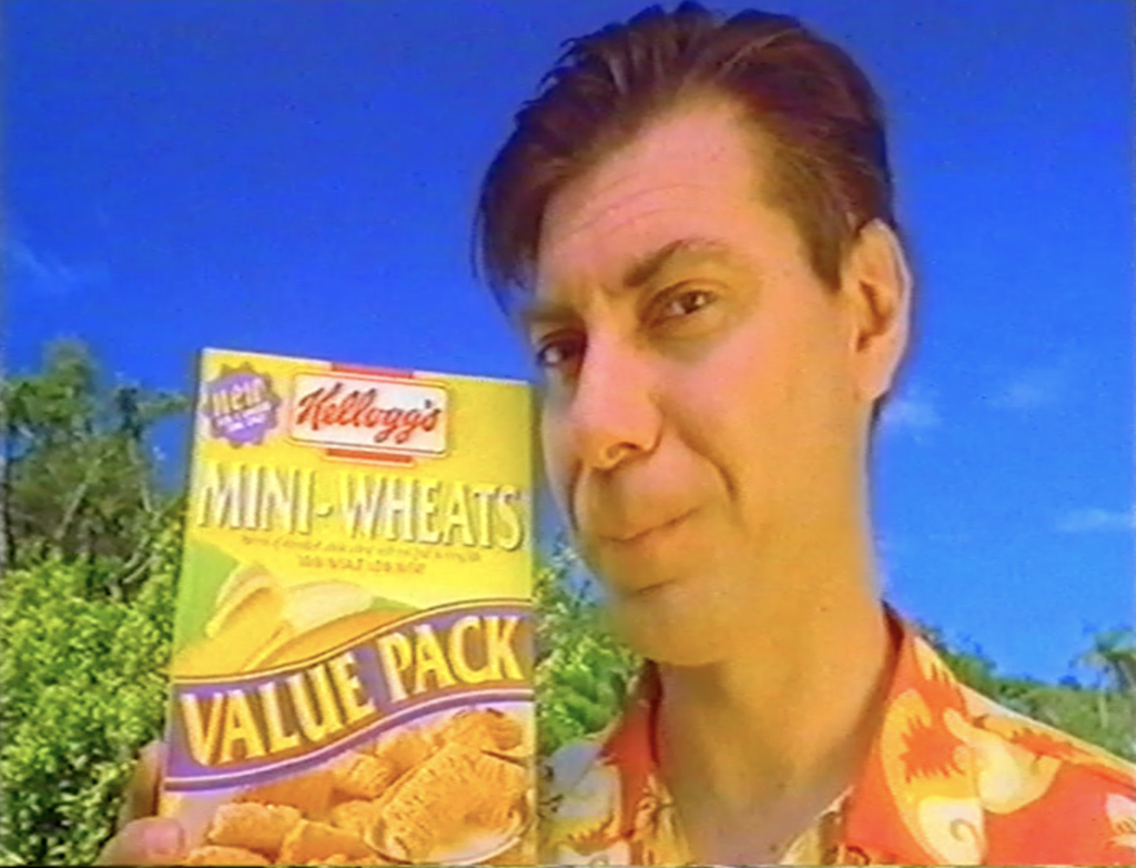 Kellogg's Banana Mini-Wheats ad 1995 - Planet Maynard
